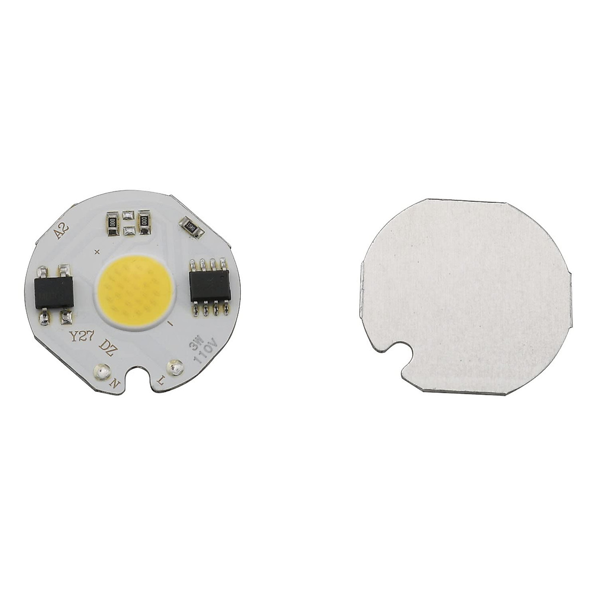 ZCZQC LED Chip 4PCS 110V 3W White High Power COB LED COB Lamp Beads LED Lamp Bulb Chips Light-Emitter Diode Chips