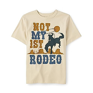The Children's Place Boys' Short Sleeve Graphic T-Shirt Seasonal, Rodeo, Large