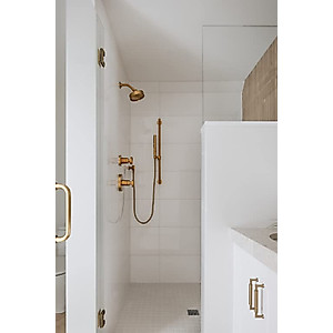 KOHLER 21335-BN Shift + Round Two-Function Handshower, Handheld Showerhead with 2 Spray Settings, 2.5 GPM, Vibrant Brushed Nickel