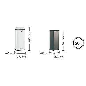 WESCO 132 312-20 Superboy Pedal Bin with Sound Dampener, Lime Green