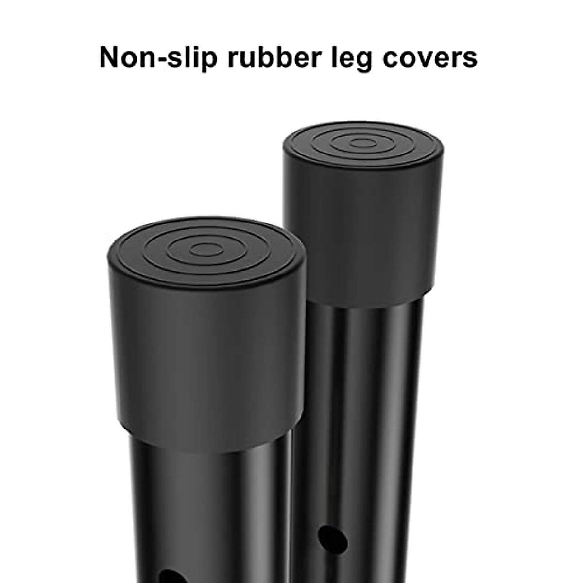 ZhouDaShu Table Leg Extenders for Folding Tables, Metal Table Leg Extensions for Bent and Straight Legs, Adjustable Folding Table Leg Risers, 4 Pack Table Height Extenders for Rise 3.6"/5.23"(7.8in)