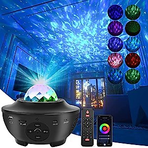 Galaxy Projector Star Night Light Projector,with Smart APP/Remote Control,Voice Control/Timer,Bluetooth Music Speaker,Starry Light Projector for Baby Kids Adults Bedroom Decoration/Home Theater/Party