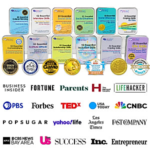 52 Essential Coping Skills Cards - Self Care Exercises for Stress and Social Anxiety Relief - Resilience, Emotional Agility, Confidence Therapy Games for Teens, Adults by Harvard Educator