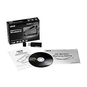 ASUS USB-N13 C1 300Mbps USB Wireless Adapter, Supports WEP, WPA, WPA2 WPA3 encryption Standards (USB-N13 C1)