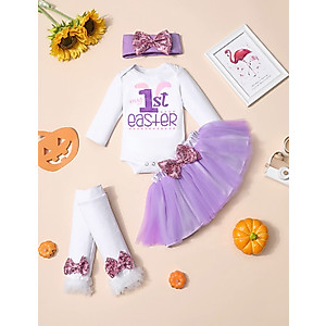 My First Easter Baby Girl Outfit Baby Girl Easter Outfit Infant Baby Girl Clothes 3-6 Months Infant Easter Outfit Easter Dress Baby Girl Sets…