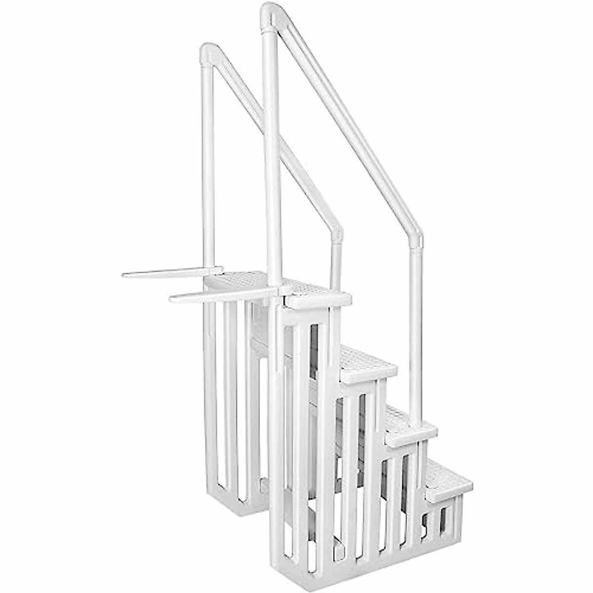 XtremepowerUS 32 Inch Safety Step Above Ground Swimming Pool Ladder /W Handle Slip Prevent