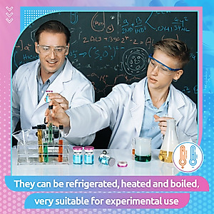 Lallisa 30 Pack 5ml Glass Vials Clear Glass Headspace Vials with Plastic-Aluminum Flip Caps and Rubber Stoppers Flat Bottom Lab Vial Sealed Sample Vials