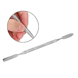 Wax Spatula, Stainless Steel Double-Ended Scar Wax Spatula Applicator Special Effects FX Makeup Tool(L)