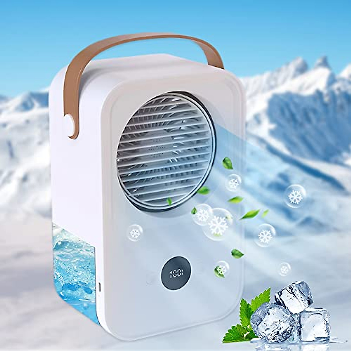 Portable Air Conditioner With Remote Control, AOYMJRS Evaporative Air Cooler, Personal Mini Air Cooler With 4 Wind Speeds Desktop Cooling Fan For For Home Room Camping Car Office