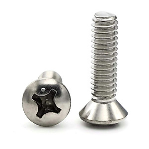 Phillips Oval Head Machine Screws 316 Stainless Steel - #10-32 x 1-1/2" Qty 25
