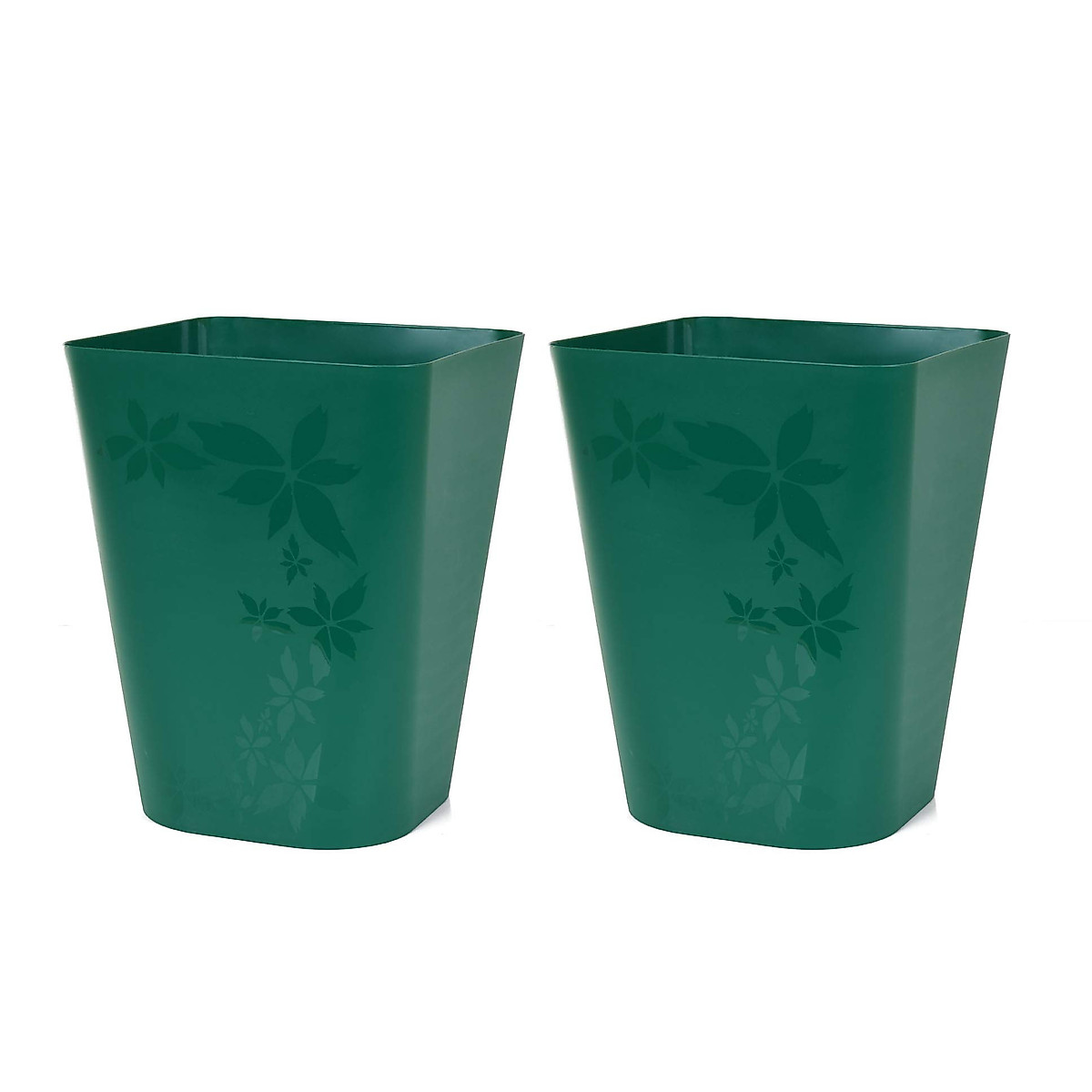 Mintra Home Trash Bins (Green, 12 Liter (3 Gallon) - 2 Pack)