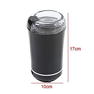 Xuthusman 110V Electric Coffee Bean Grinder Nut Seed Herb Grind Spice Crusher Mill Blender Mini 150W (Dark Reddish Purple)