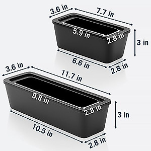 Freshmage Ziplock Bag Organizer Storage for Kitchen Drawer organizer, 5 in 1 Plastic Bag Holder Dispenser Can Be Assembled at Will, Compatible with All Brands and Sizes