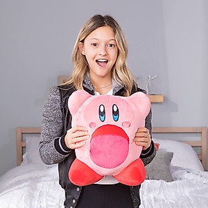 Club Mocchi-Mocchi- Kirby Plushies - Inhaling Kirby Plushie - Squishy Kirby Toys - Collectible Kirby Figures and Cute Stuffed Animals - Holiday Gifts and Stocking Stuffers for Kids - 15 Inch