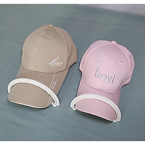 UESGSEIZO Hat Shaper, Baseball Cap Brim Tool [2PACK] White