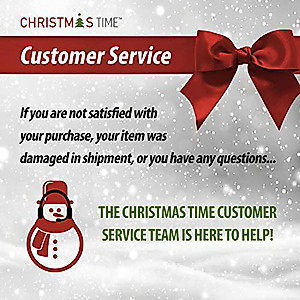 Christmas Time 4-Ft. Inflatable Santa Claus in a Reindeer Stable with LED Lights | Festive Holiday Blow-Up Decorations |Blower, Stakes, Ropes, and Storage Bag Included | CT-RDRSTBLE041-L, Red