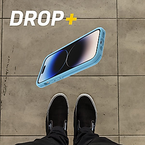 OtterBox iPhone 14 Pro Max (ONLY) Otter + Pop Symmetry Series Clear Case - YOU CYAN THIS (Blue), integrated PopSockets PopGrip, slim, pocket-friendly, raised edges protect camera & screen