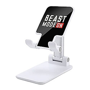 Beast Mode On Foldable Desktop Cell Phone Holder Portable Adjustable Stand for Travel Desk Accessories