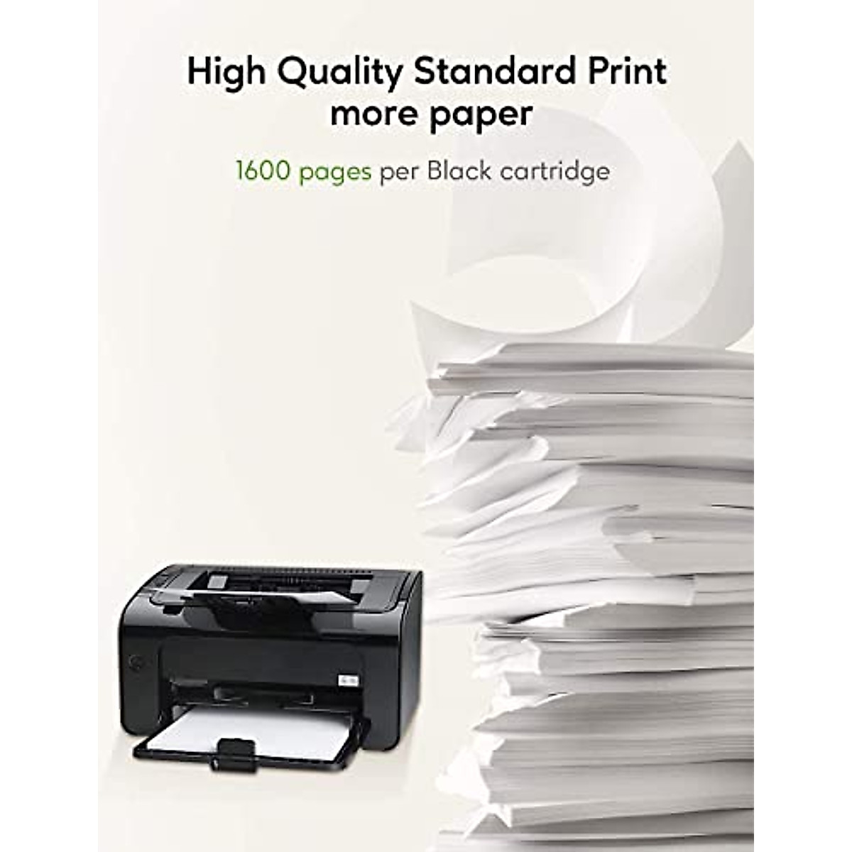 Compatible Toner Cartridges Replacement for HP 85A CE285A Compatible with Laserjet Pro P1102W P1109W M1212NF M1217NFW Printer (2 Black) 1