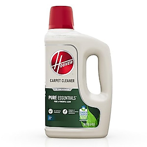 Hoover Pure Essentials Carpet Cleaner Solution, 50 oz., Fresh Rain Scent, Natural Plant Based Formula, Deep Cleaning Carpet Shampoo Solution, Pair Carpet Cleaner Machine