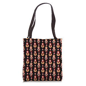 Matryoshka Russian Doll Nesting Doll Toy Black Background Tote Bag