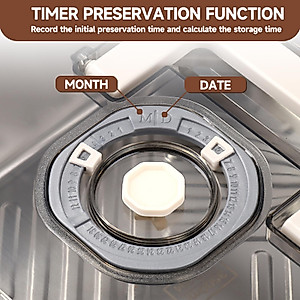 Fzaqwen Stainless Steel Food Storage Containers - 304 Square Refrigerator Organizers with Handle Airtight Lids Meal Prep Reusable Metal Pantry for Fruit Salad - Keep Fresh Save Date 118oz