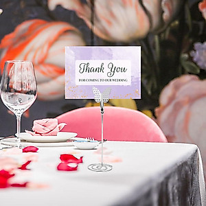 CHGCRAFT 12PCS Butterfly Table Number Holders Place Card Holder Photo Holders for Tables Cards Stand Name Menu Clips Table Sign Holders for Wedding Anniversary Birthday, Rosegold