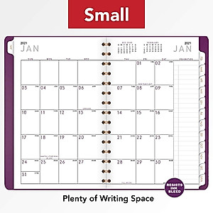 AT-A-GLANCE 2021 Weekly & Monthly Planner by AT-A-GLANCE, 5-1/2" x 8-1/2", Small, Contemporary, Purple (70108X5921)