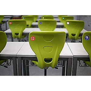 Youngever 1800 Pcs 0-99 Numbers Stickers for Office, Classroom, Organizing, Each Measures 1 inch Diameter (Multi Color Style)