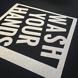 TeeArtist White Glitter HTV Iron On Heat Transfer Vinyl for T-Shirts, 12"x10" Sheets, 5 Pack, Glossy Rainbow Surface, Easy for All Craft Cutters