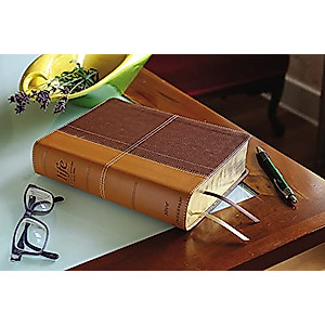 NIV, Life Application Study Bible, Third Edition, Leathersoft, Brown, Red Letter, Thumb Indexed