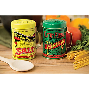 Fox Run Salt and Pepper Shakers with Handle Set, 2.75 x 3.5 x 4 inches, Multicolored