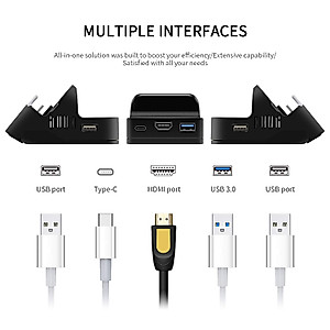 Switch Dock Compatible with Switch, binbok Portable Switch TV Dock Switch Charging Docking Station HDMI Adapter USB 3.0