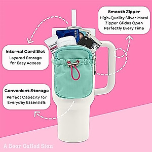 Stanny Pack | Water Bottle Pouch | Accessories Bag for Stanley Cup Tumbler, Hydro Flask, YETI, Owala, Simple Modern, HydroFlask Bottles | Compatible with 18oz, 20oz, 24oz, 32oz, 40oz (Blue Skies)