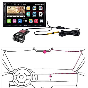 ATOTO AC-44P2 1080P USB DVR On-Dash Camera - Sony Sensor Image- Recording Video On Camera End -Compatible with ATOTO A6 & S8 Series. Not Compatible with F7 Series and P8 Series