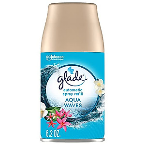 Glade Automatic Spray Refill, Air Freshener for Home and Bathroom, Aqua Waves, 6.2 Oz