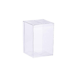 YOZATIA 12PCS Transparent Boxes 4 x 4 x 8 inch, Candy Box, Clear Favor Boxes Gift Boxes for Wedding, Party and Baby Shower Favors