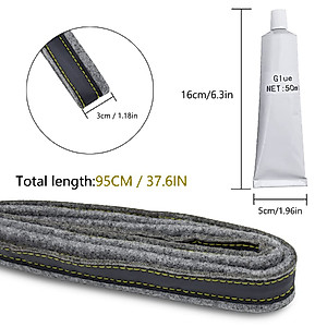 DC97-07618A Dryer Drum Gasket Felt Seal Replacement by BAY Direct for Samsung Dryers Compatible Part Number: AP4453798 PS4218879 PD00025731 3998155