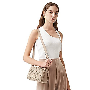 JW PEI Maze Bags Women Crossbody (Almond)