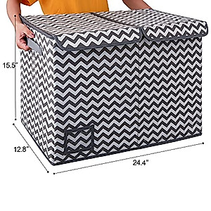 GRANNY SAYS Bundle of 1-Pack Storage Bins With Lids For Organizing & 1-Pack Cardboard Storage Boxes With Lids
