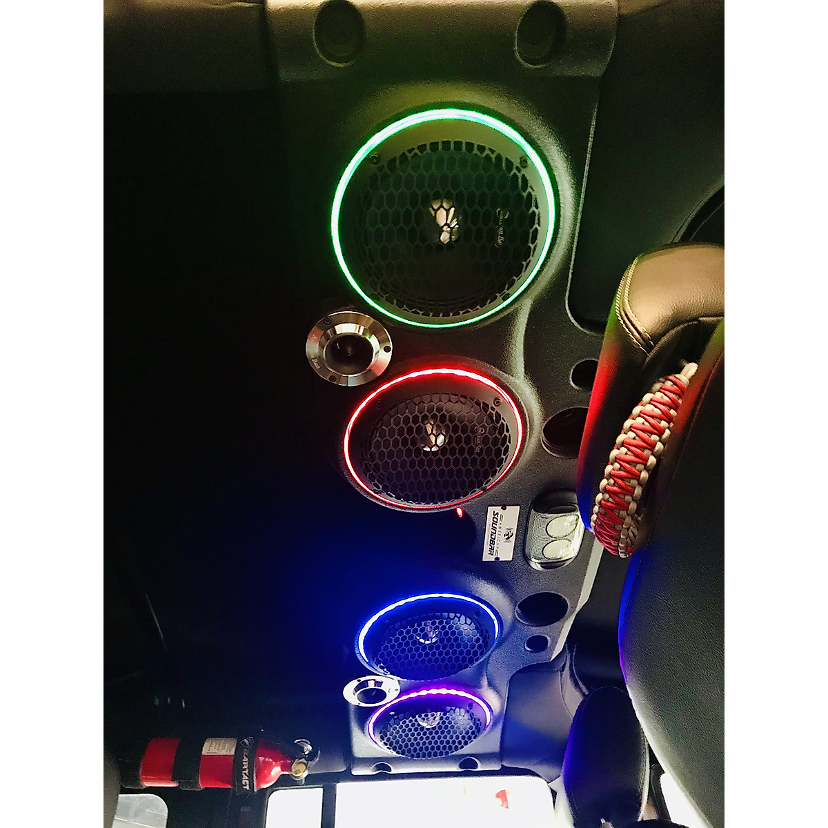 American Soundbar JK/JKU Wrangler Overhead Sound System Empty Enclosure | Jeep Roof Accessory, Enclosure for Speaker, Overhead Sound System Cover (Black)