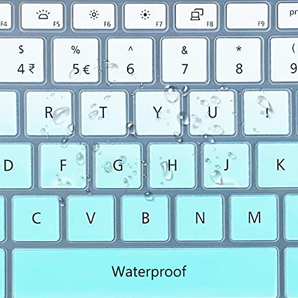 Keyboard Cover for Dell Inspiron 14 5410 5415 5418 5420 5425, Inspiron 7000 14" 7415 7420 7425 7430,Inspiron 16 5620 5625 5630 7620 7630, Inspiron 13 5310 5320 5330/Dell Latitude 3320 3420-MintGreen