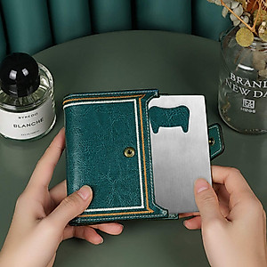 Uumitty 10 Pcs Stainless Steel Credit Card Bottle Opener, Wallet Size Beer Bottle Opener