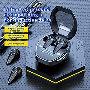 2022 New Wireless Earbuds Bluetooth Earbuds Control with Charging Case, Noise Cancelling,HiFi Sound,Digital Led Light Ipx5 Waterproof Earphones in-Ear for Sports and Gym