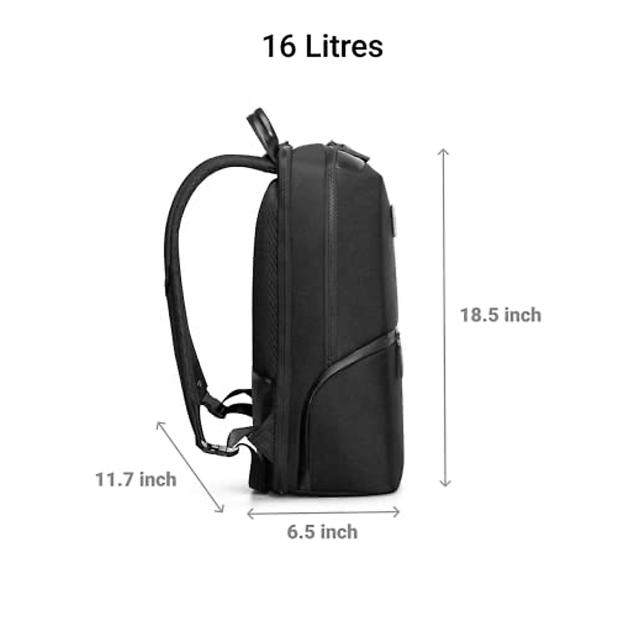 Kingsons, Travel Backpack for Men Women, Water Resistant 15.6 inch Laptop Backpack for Business with USB Charging Port, Multi-Function Work Backpack for Office College School Traveling
