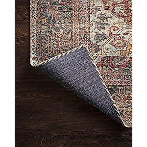 Loloi II Loren Collection LQ-14 Brick/Multi, Traditional 8'-4" x 11'-6" Area Rug