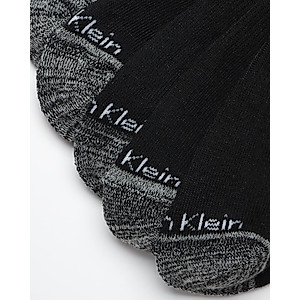 Calvin Klein Men's Crew Socks - 5 Pairs Performance Cushion Comfort Crew Socks - Breathable Athletic Socks for Men (7-12), Size 7-12, BlackGrey