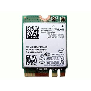 intel Dual Band Wireless-N 7260 7260NGW AN NB NGFF PCIe WLAN WIFI Card Module 802.11 a/b/g/n + BlueTooth BT 04W3809 for IBM Lenovo Version