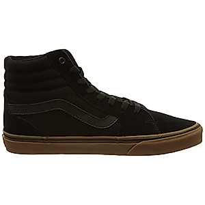 Vans Men's Sneaker, Suede Canvas Black Gum, 12