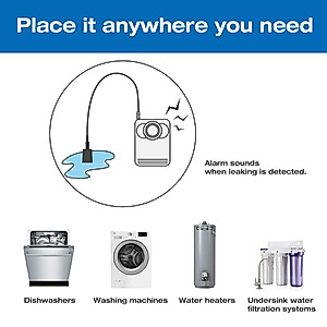 iSpring WD01 Leak Alert Electronic Water Detector/Water Sensor white